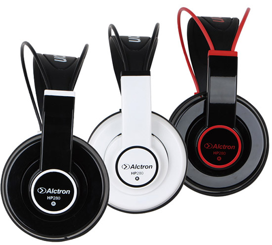 אוזניות סגורות Alctron HP280 בשחור, אדום או לבן | Next-Pro