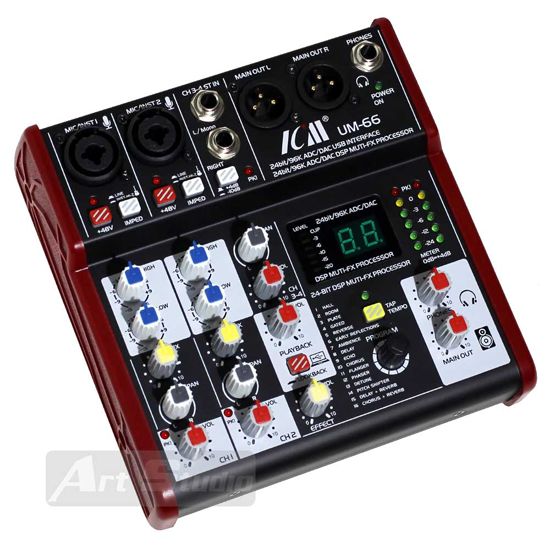 מיקסר ICM UM-66 משולב עם כרטיס קול ובנק אפקטים | Next-Pro