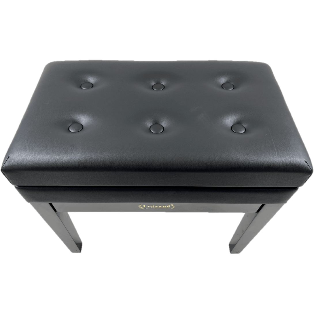 כסא פסנתר Legrand PB7-BK עם תא אכסון בצבע שחור | Next-Pro