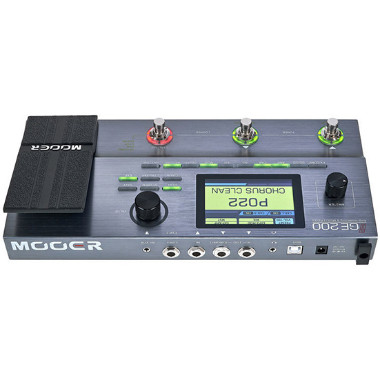 מולטי אפקט Mooer GE200 עם 55 סוגי מגברים לגיטרה | Next-pro