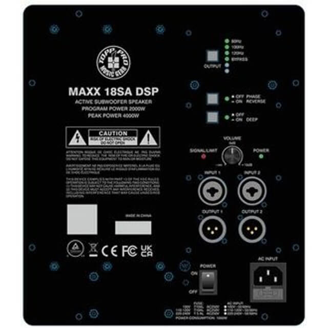 סאבוופר אקטיבי Topp Pro MAXX 18SA DSP - 4000W במחיר הכי משתלם